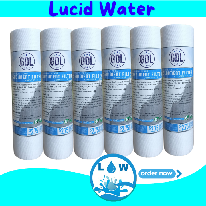 10-Inch PP/Sediment Water Filter (GDL-170g) - Set of 6 - Keep Your ...