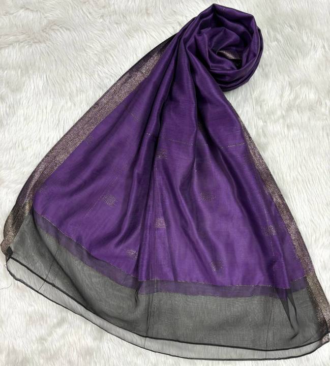 Premium Quality Jamdani Tissue Hijab. Party Hijab, Very Comfortable to ...