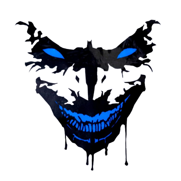 Head light night vision joker sticker for all motorcycle -blue | Daraz ...