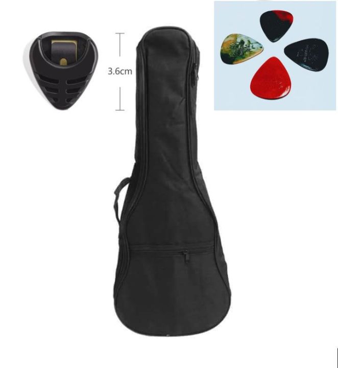 ukulele waterproof foam gig bag+ 1 pick holder +4 pieces pick | Daraz ...