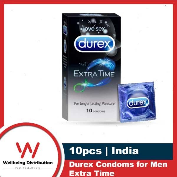 Durex Extra Time / Extra Dots Condoms - 10 Pcs Pack | Daraz.com.bd