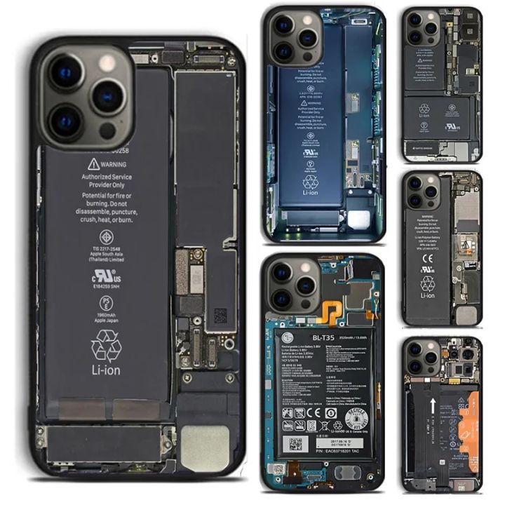 Motherboard Circuit Board phone Case Cover For iPhone 15 14 6 7 8 Plus ...