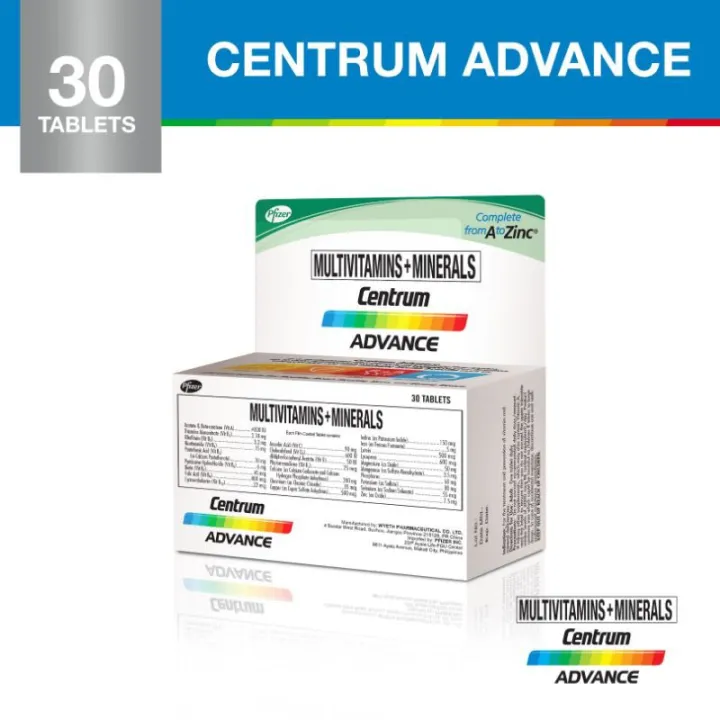 Centrum Advance 30s Multivitamins + Minerals for Healthy Heart & Eyes ...