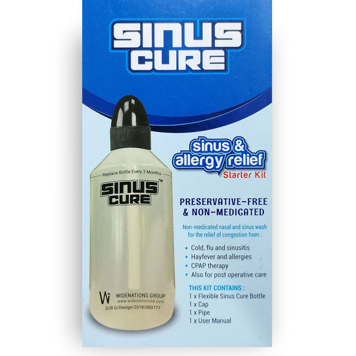 Sinus Cure Kit – Sinus Rinse Bottle for Sinus Relief & Nasal Cleaning ...