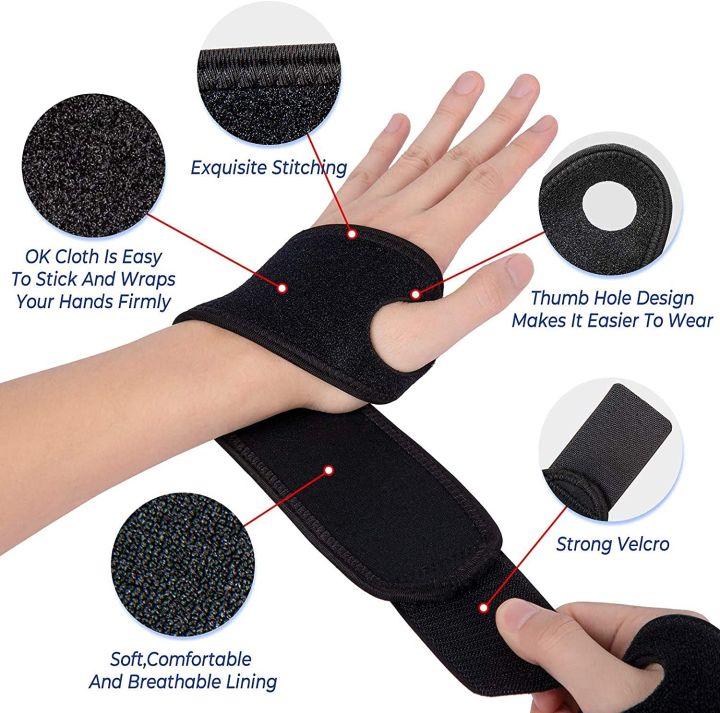 Taiba Thumb & Wrist Support Wrap Brace Binder Stabilizer for Men ...