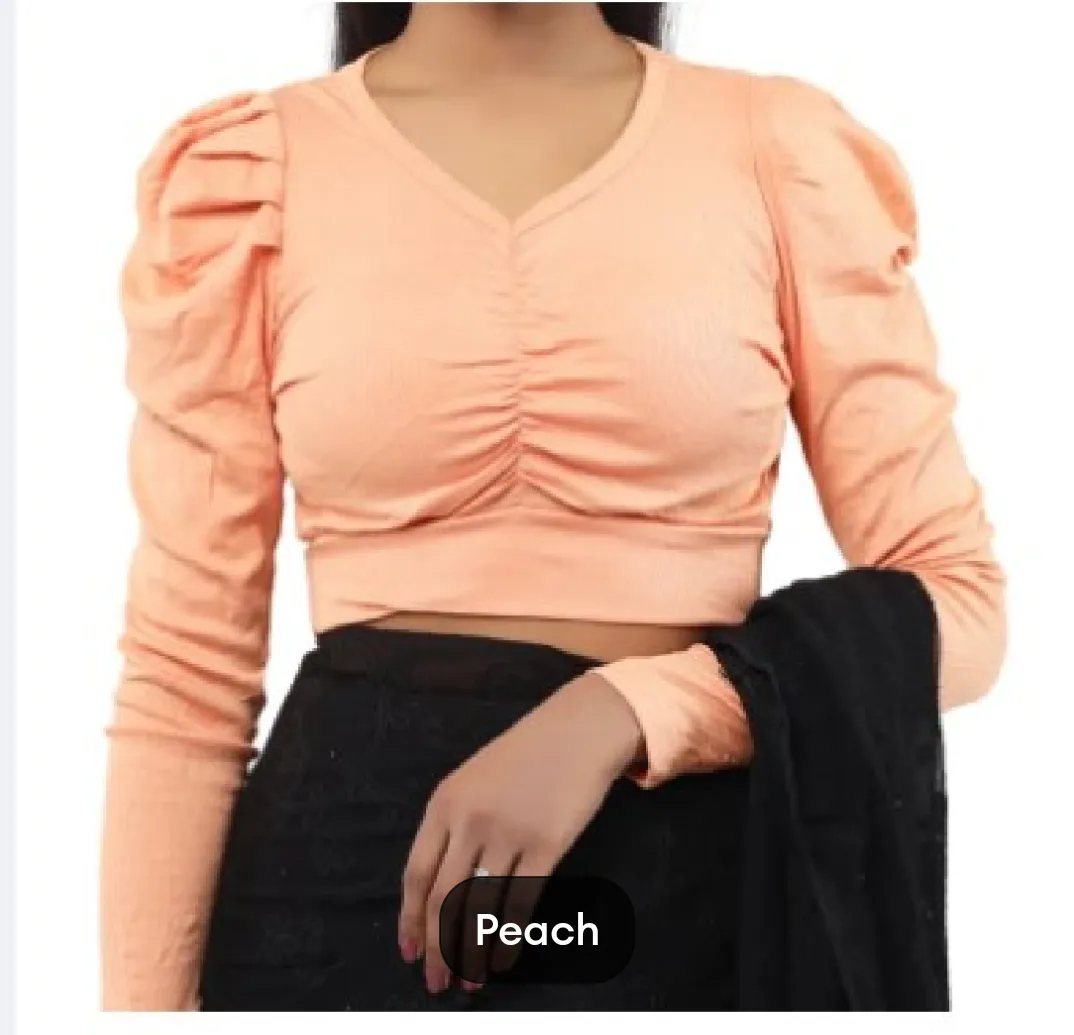 [ Amena fashion ] Fashionable Cotton short body Full hata Crop Tops ...
