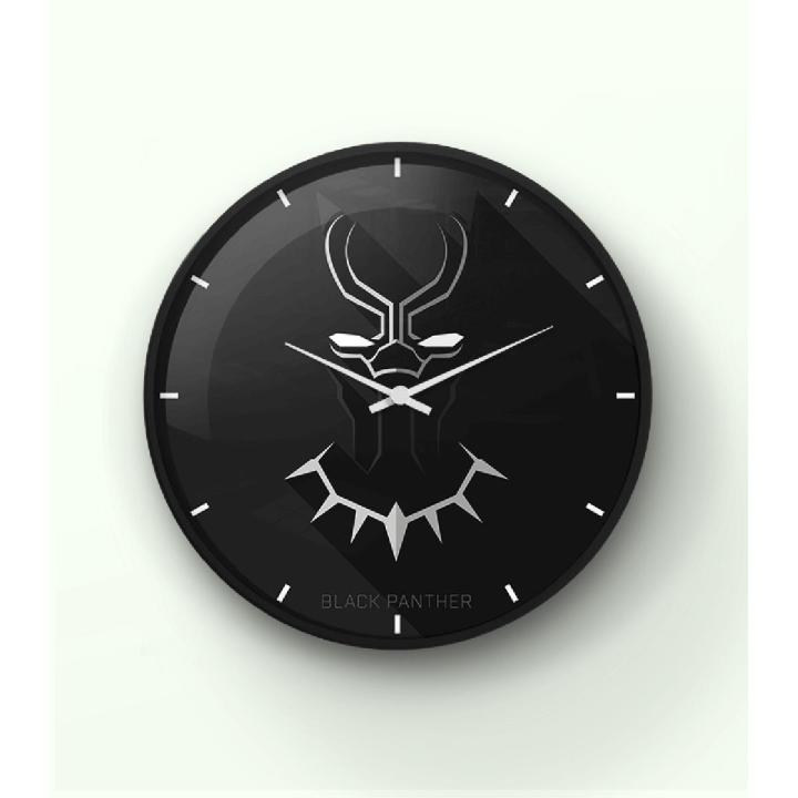 Paperboat Black Panther Wall Clock 10 Inch | Daraz.com.bd