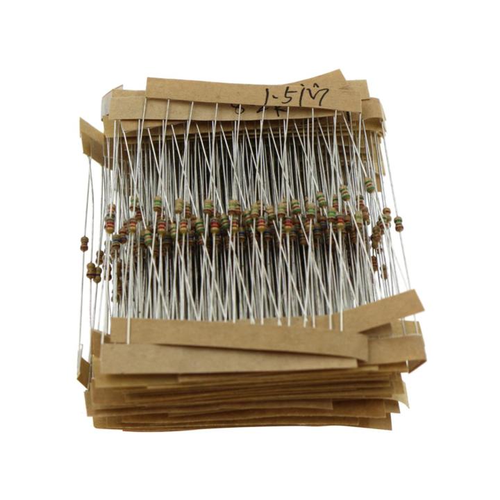 KOGEEK 640pcs 1/6W 64 Values Carbon Film Resistors Kit 5% Metal ...