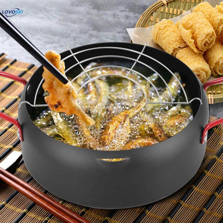 Japanese Deep Frying Pot Frying Chicken Pot for Chicken Tempura Dried ...