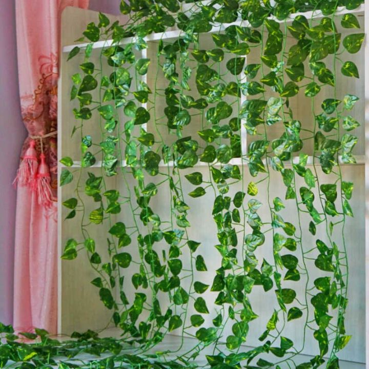 230cm green silk artificial Hanging ivy leaf plants vines leaves | Daraz.com.bd
