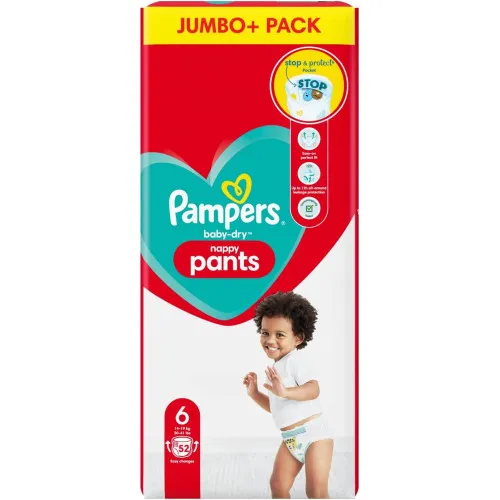 Pampers Baby Size 6 pant 14-19kg 52 pcs (UK) | Daraz.com.bd