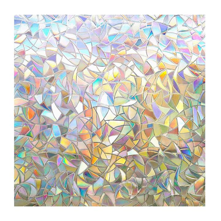 Stained Glass Window Film Rainbow Crescent Moon Sun Catcher Window ...