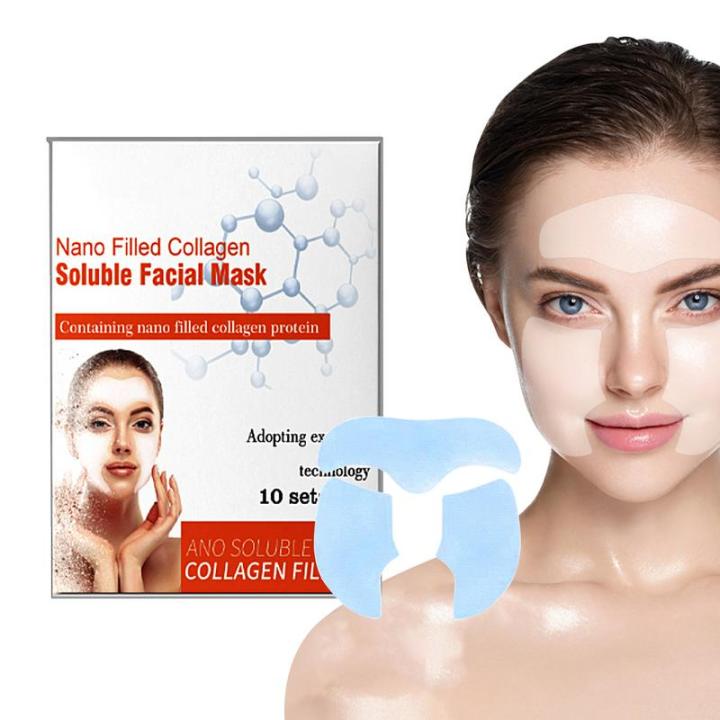 10pcs Natural Soluble Moisturizing facial mask Soluble Masque Gentle ...