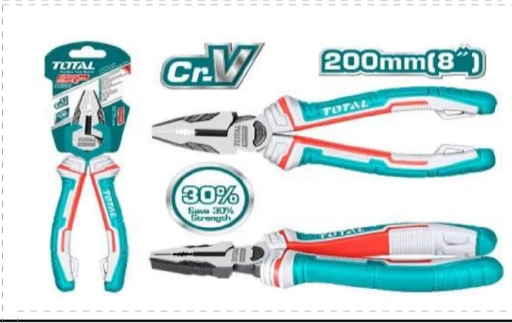 Combination pliers 8" 100% industrial Quality save 30% strength Total-THT210806s | Daraz.com.bd