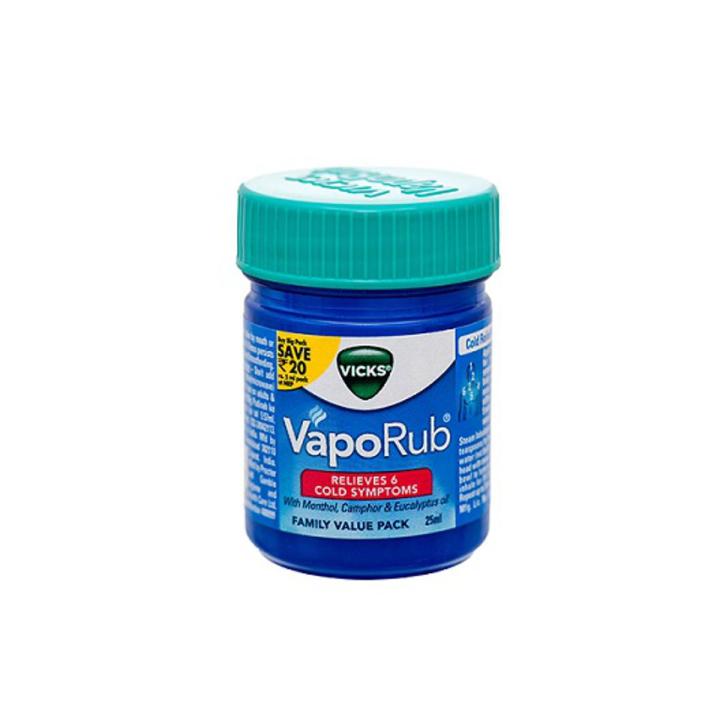 Vicks vaporub for relief from cold and cough 25ml INDIA | Daraz.com.bd