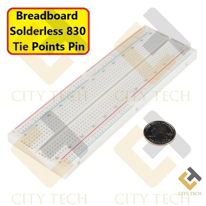 Breadboard Full Size Solderless White Prototype Test Circuit Board Plug ...