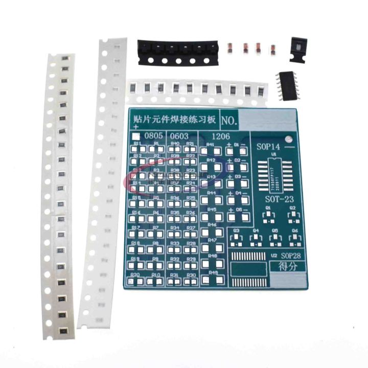 SMT SMD Component Welding Practice Board Soldering DIY Kit Resitor ...