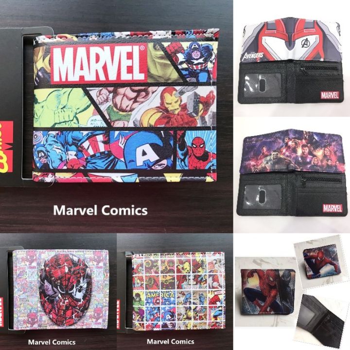 Movie Spiderman Marvel Newest Wallet Avengers Cartoon Iron Man Captain ...