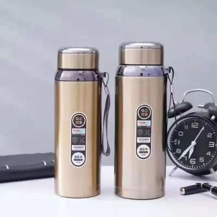 Vacuum water flask double layer 800 ml hot and cool stainless steel ...