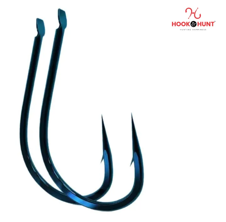 02 Pack / 20 Pcs Authentic Pure Black Izu High Carbon Steel Fish Hook ...
