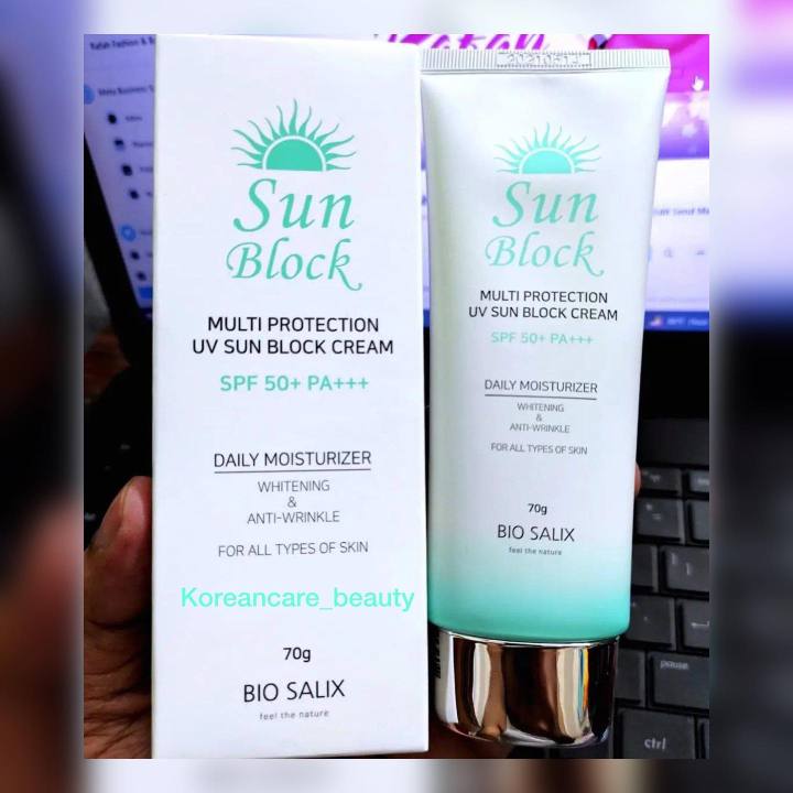 Bio Salix Multi Protection UV Sunblock Cream 70ml | Daraz.com.bd
