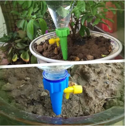 10 PCS Plant Auto Watering Spike with Control Valve Automatic ...