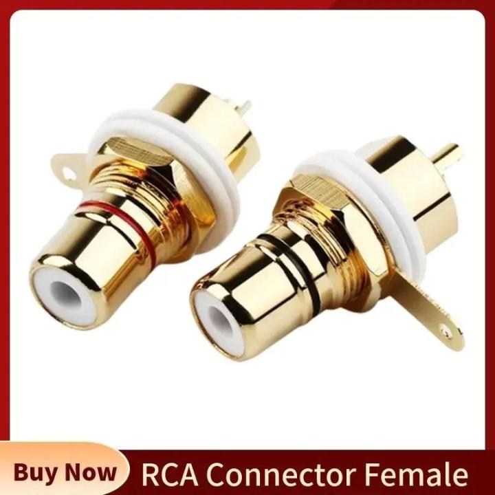 RCA Connector Female Socket Chassis Panel Mount CMC Connectors Audio ...