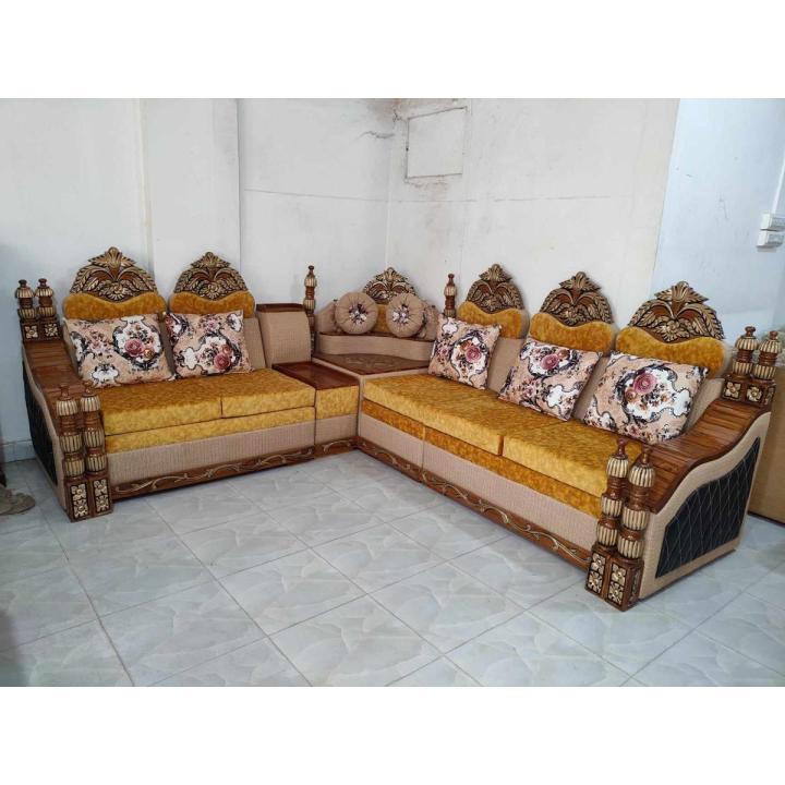 Chittagonge segun wood er conner sofa set S-363 | Daraz.com.bd