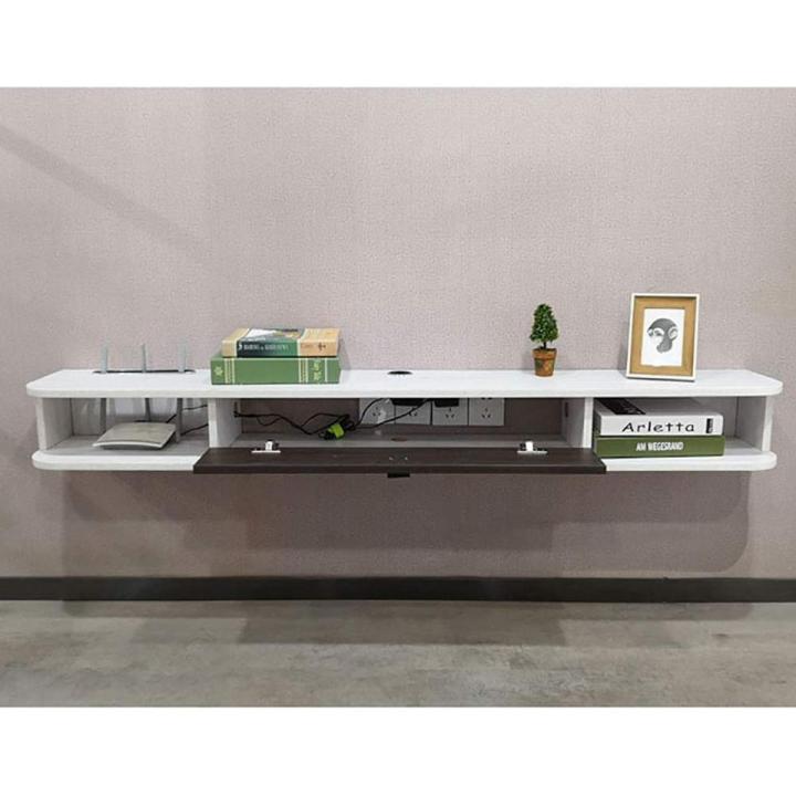 Living Room TV wall set top box rack wifi router storage wall hanging ...