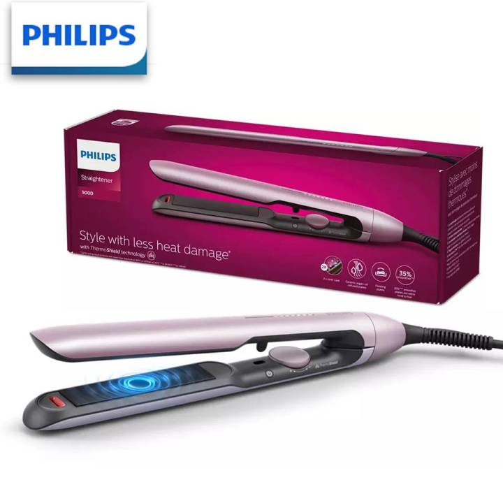 Philips BHS530/00 Series-5000 ThermoShield Premium Hair Straightener ...