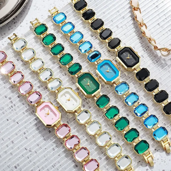 New Trend Fashion Steel Chain Diamond Women Watch | Daraz.com.bd