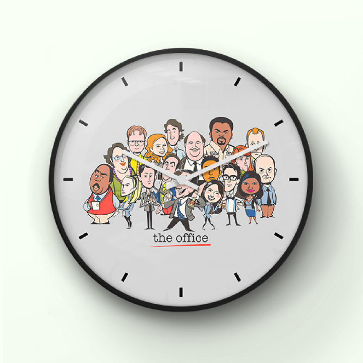 Paperboat The Office all characters Wall Clock 10 Inch | Daraz.com.bd