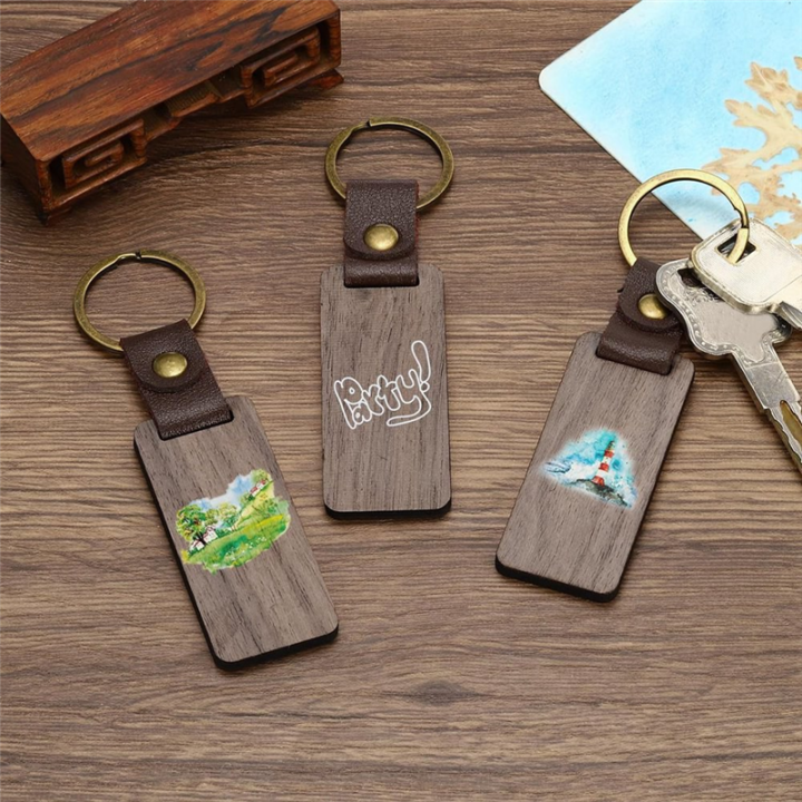 Wood Keychain Blanks Wooden Keychain Blanks Personalized Keychain Tags ...