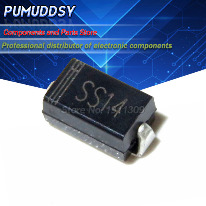 100PCS sma SS14 1N5819 SMD IN5819 1A 40V do-214ac Schottky diode ss14 ...