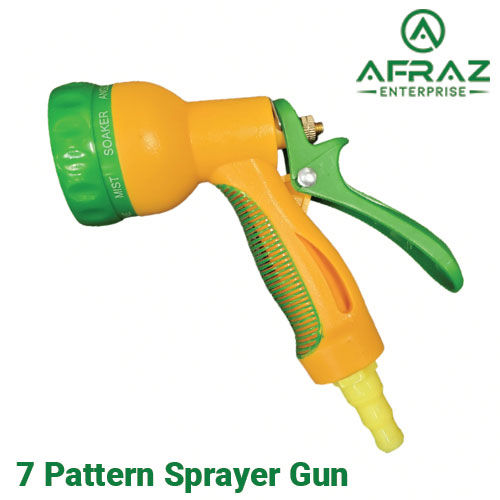 7 Pattern Hose Nozzle Water Spray Gun Multipurpose Use Sprayer ...