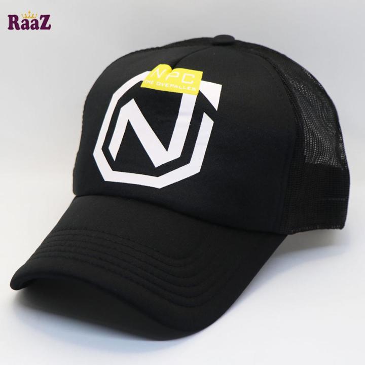 Black NPC Printed White Logo Foam Net Curved Visor Cap | Daraz.com.bd
