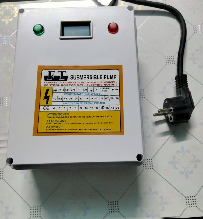 Motor Control Unit Submersible Weter Pump Control Device With Capacitor ...