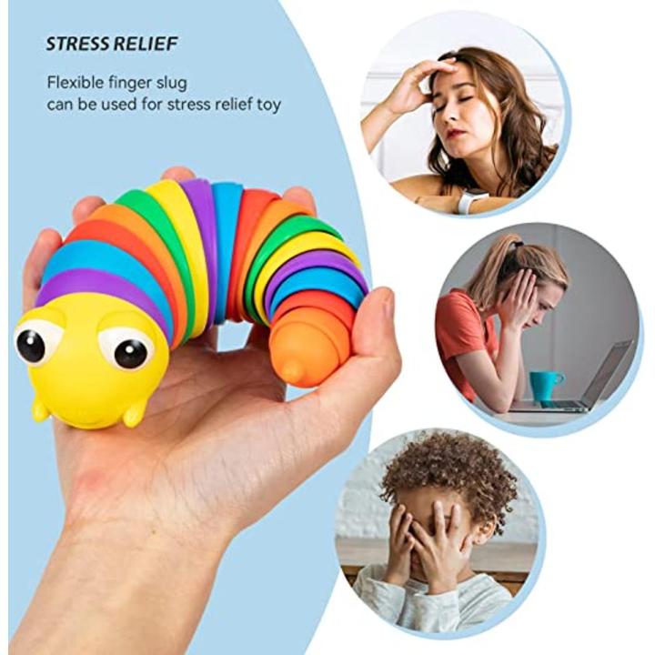 Slug Fidget Toy Sensory Fidget Toys,Relief Anti-Anxiety and ADHD ADD ...
