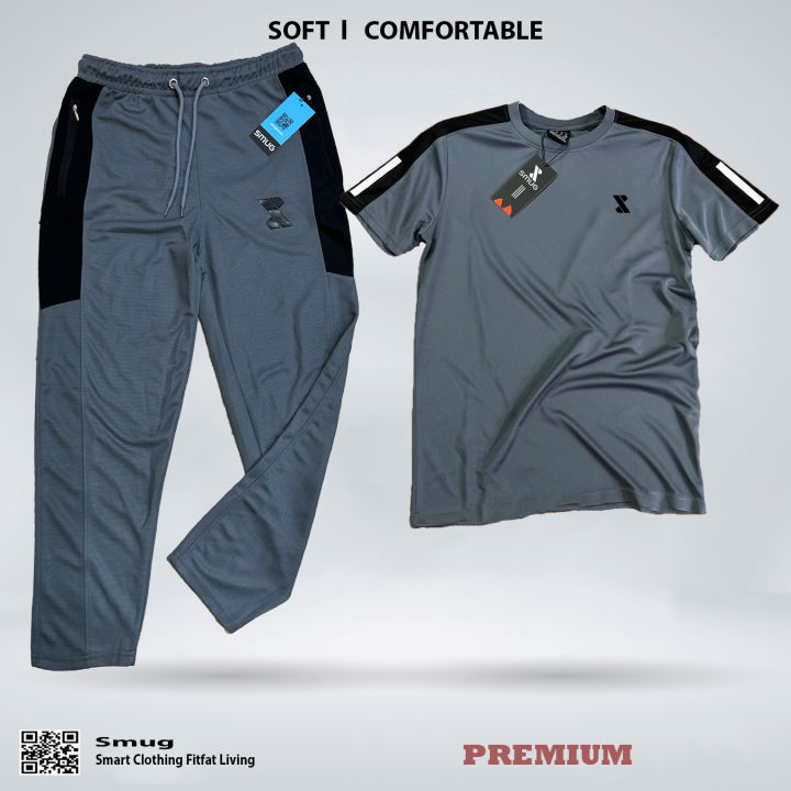 SMUG Premium T-shirt and Trouser SET - Fabric soft and comfortable ...