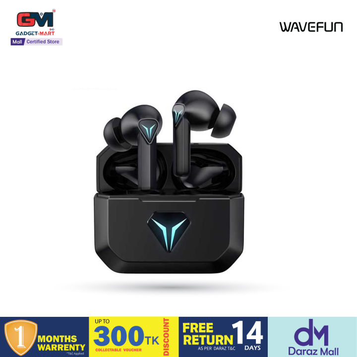 Wavefun G100 Wireless Gaming Bluetooth Earbuds - Gray - Earbuds | Daraz ...