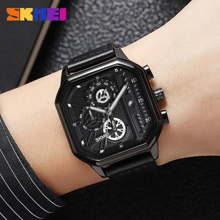 Skmei-1963 Brand Watch High Quartz Men's Luminous Waterproof Square ...