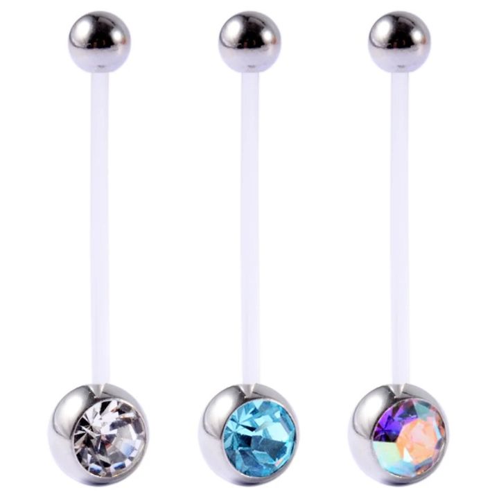 Body Piercing Jewelry Gravida Belly Button Ring Mother-to-be UV Rod ...