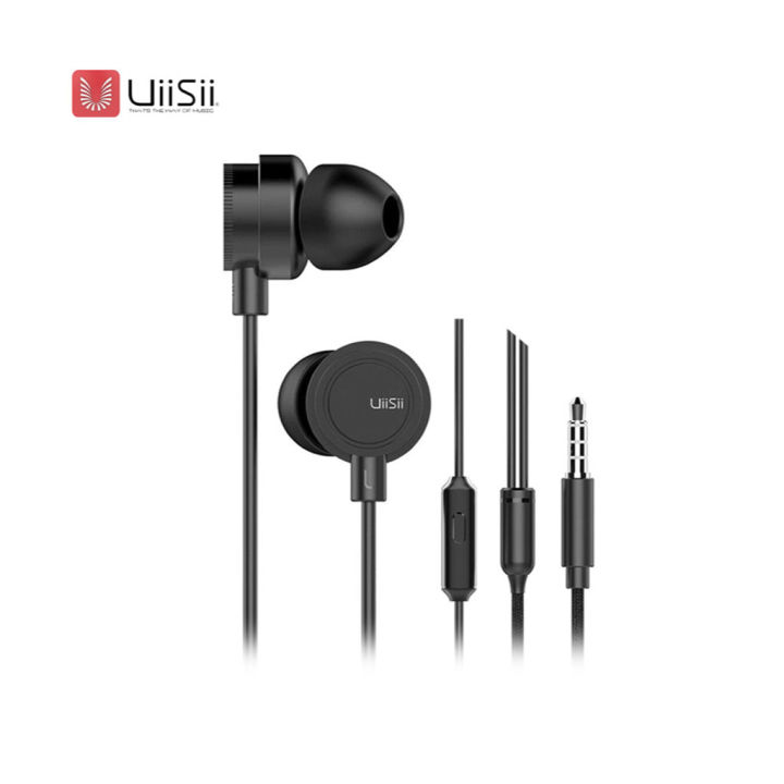 UiiSii HM13 Wired In-Ear Heavy Bass Headphones Built in Mic (With Pouch ...