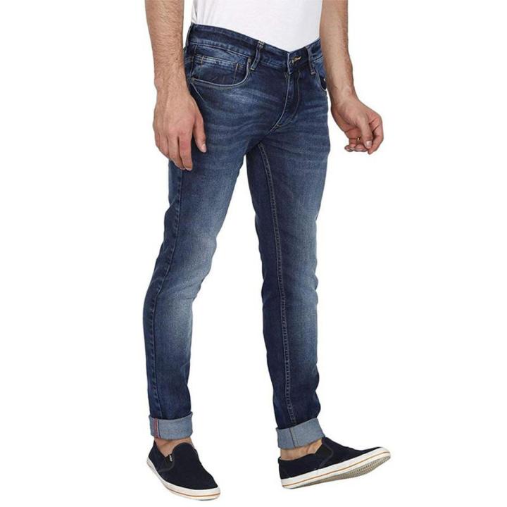 Deep Blue Denim Jeans pant For Men | Daraz.com.bd
