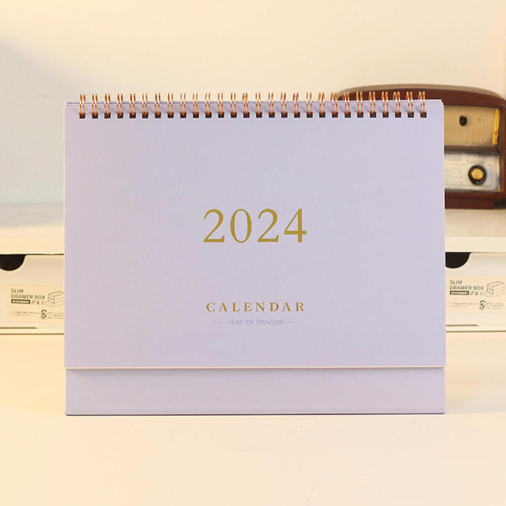 Desk Standing Calendar 2024 Desktop Small Monthly Planner Table Office ...