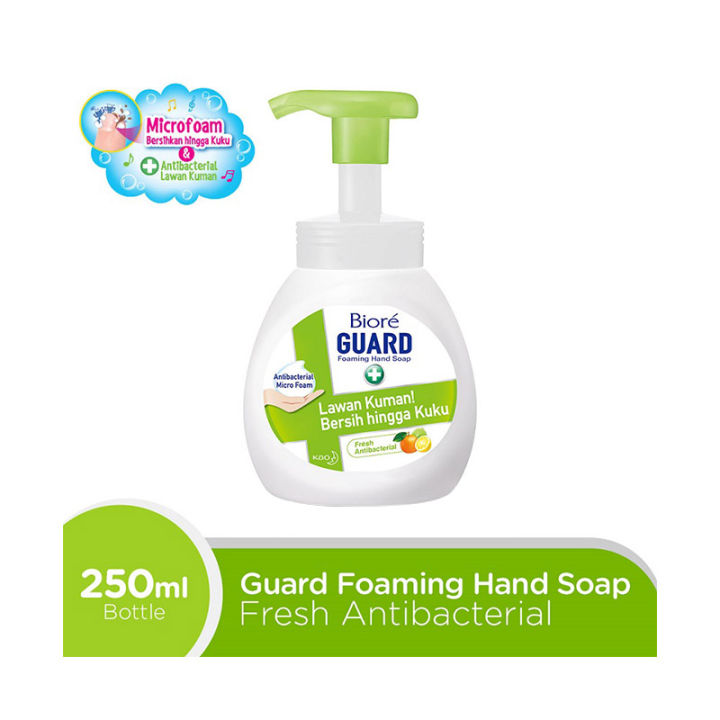 Biore Guard Foaming Hand Soap Fresh Antibacterial - 250ml bottle ...