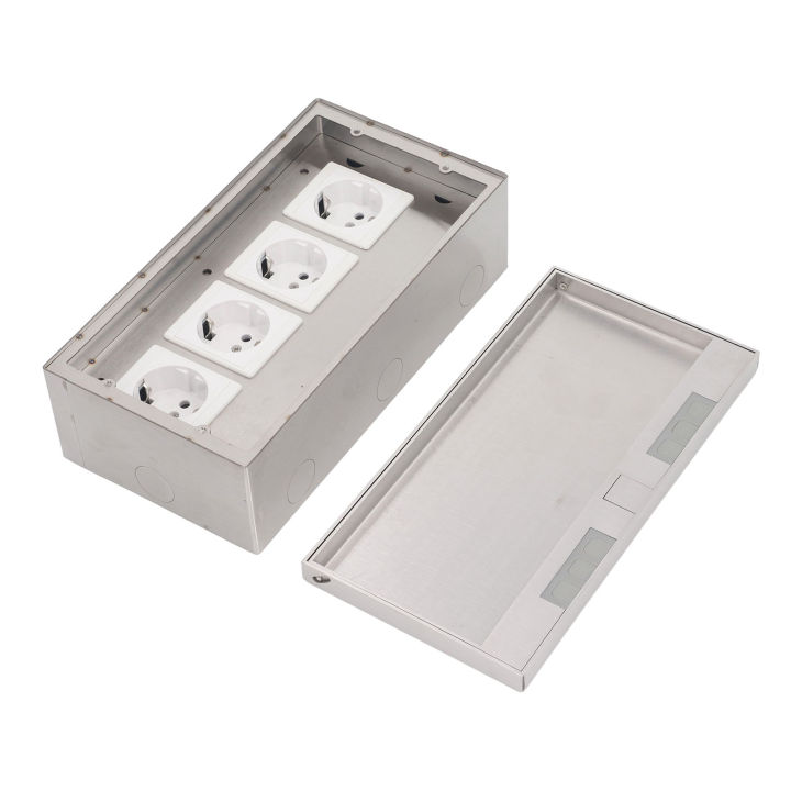 Floor Socket Box 4 EU Standard Outlets AC250V Compact Design 4000W ...
