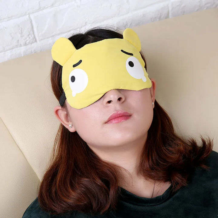 Sleeping Eye Mask Soft Padded Sleep Travel Shade Cover with Cooling Gel ...