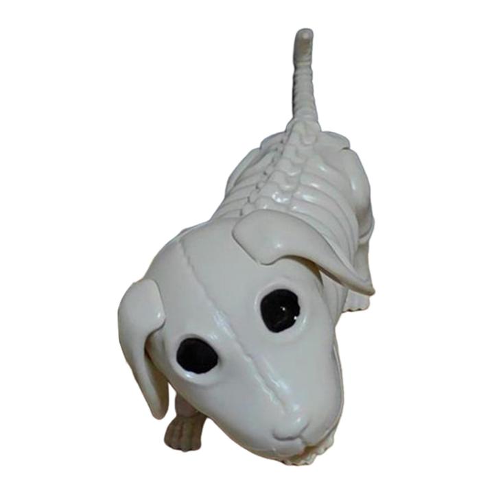 Cosme Posable Articulated Dog Skeleton Spooky Halloween Dog Skeleton ...