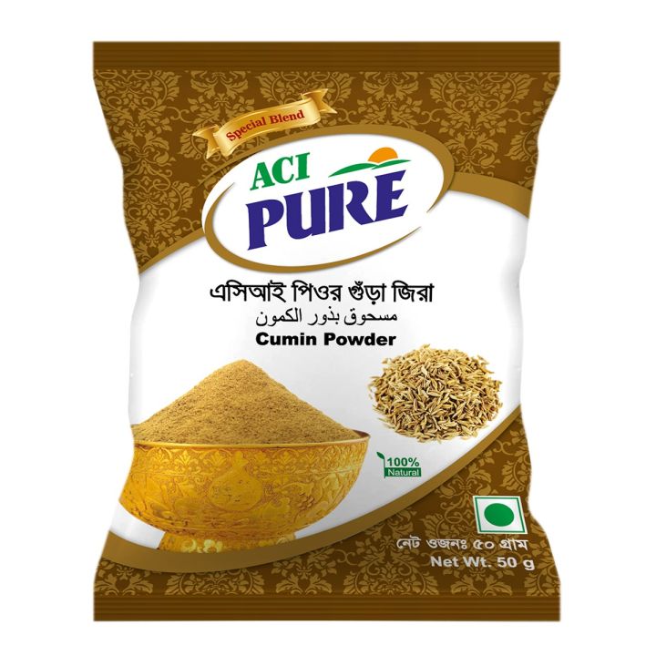ACI Pure Cumin Powder 50 GM (New) | Daraz.com.bd